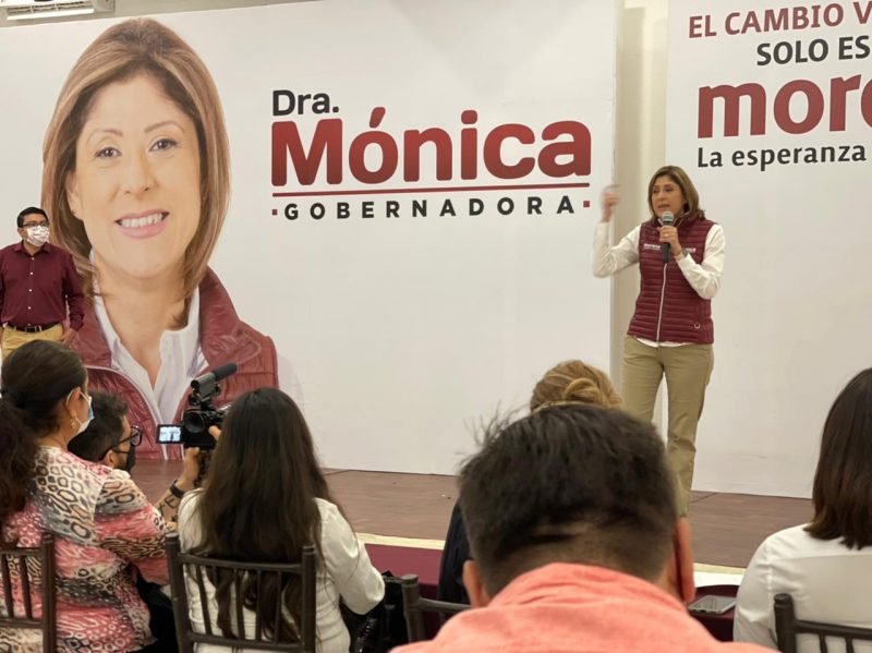 Campaña se ganará junto a potosinos y no con likes: Mónica Rangel