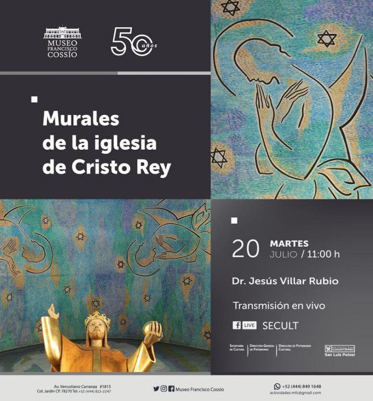 Invitan a la visita virtual a los murales del Templo de Cristo Rey